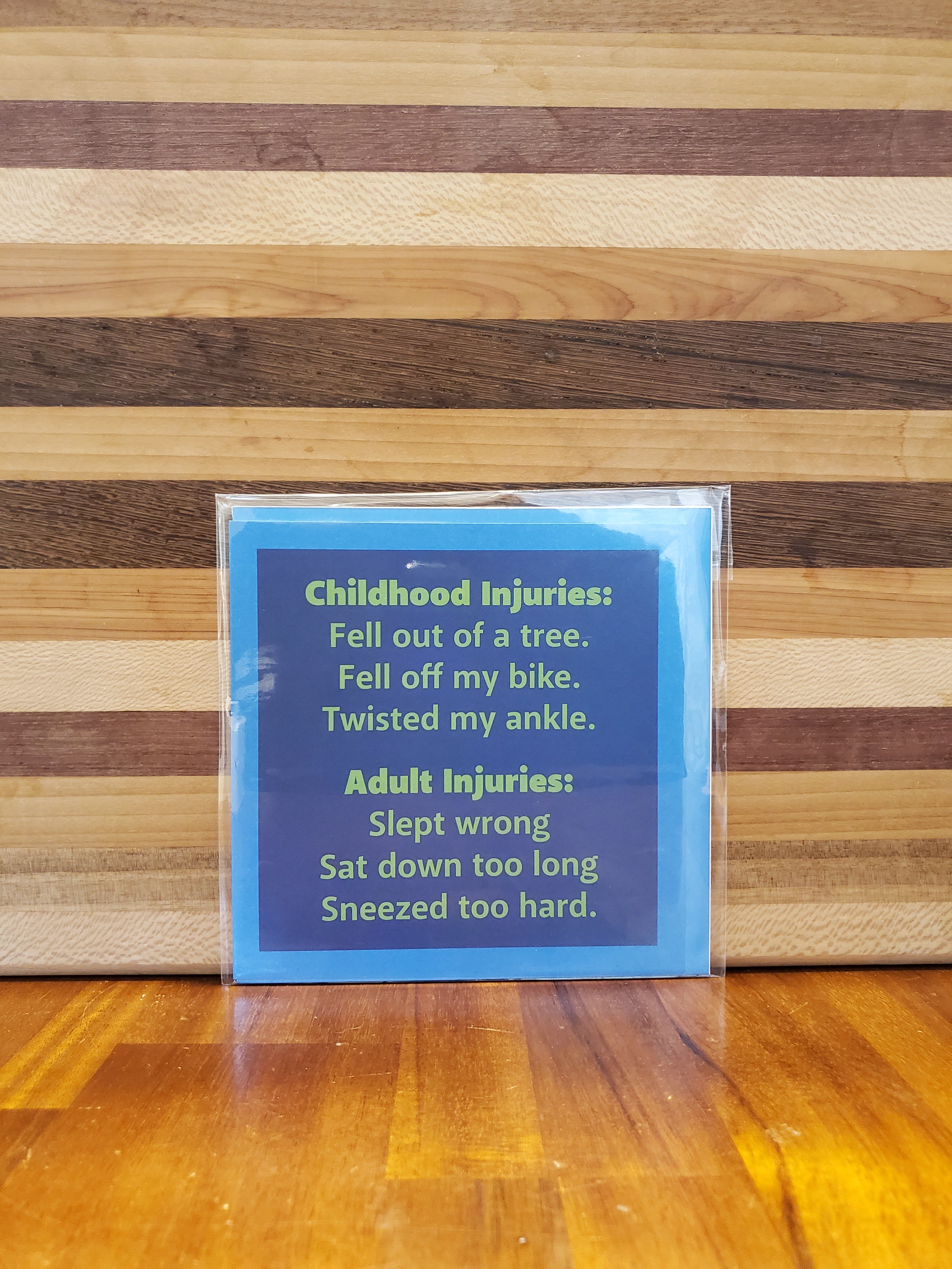 Injuries Greeting Card – Meliora Forever