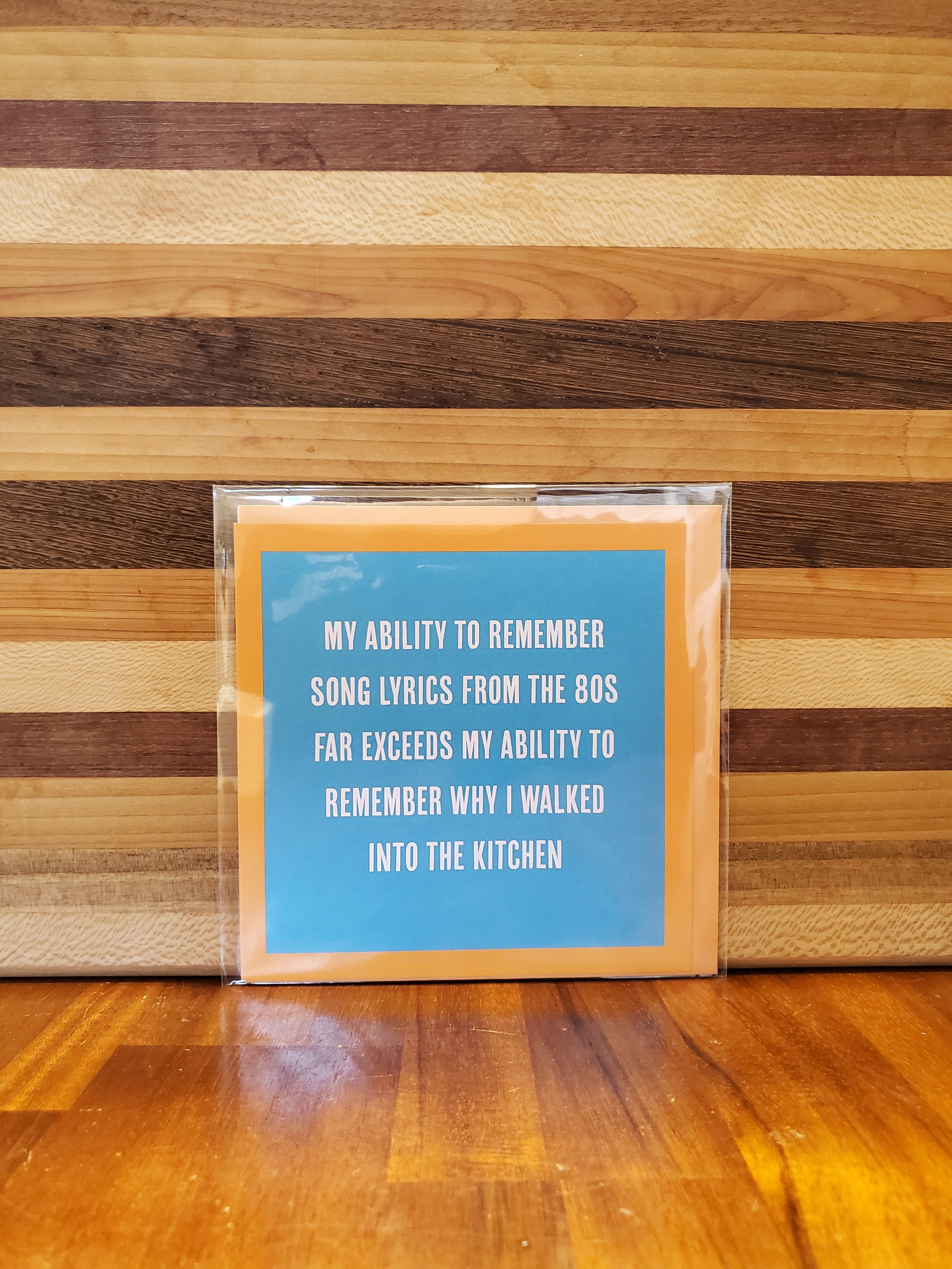 Song Lyrics Greeting Card – Meliora Forever